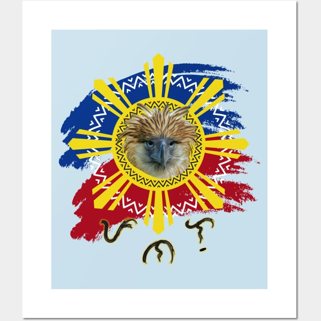 Philippine Flag Eagle Baybayin word Panalo (Win / Victory ...